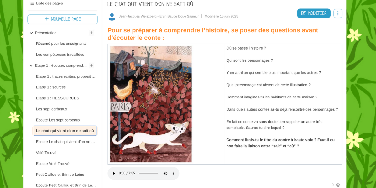 Un projet clé en main autour du conte en cycle 3